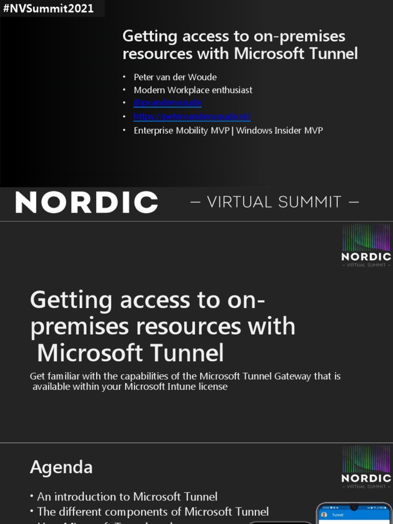 NVS Getting Access To On Premises Apps and Resources With Microsoft Tunnel | PDF | Mobile App ...