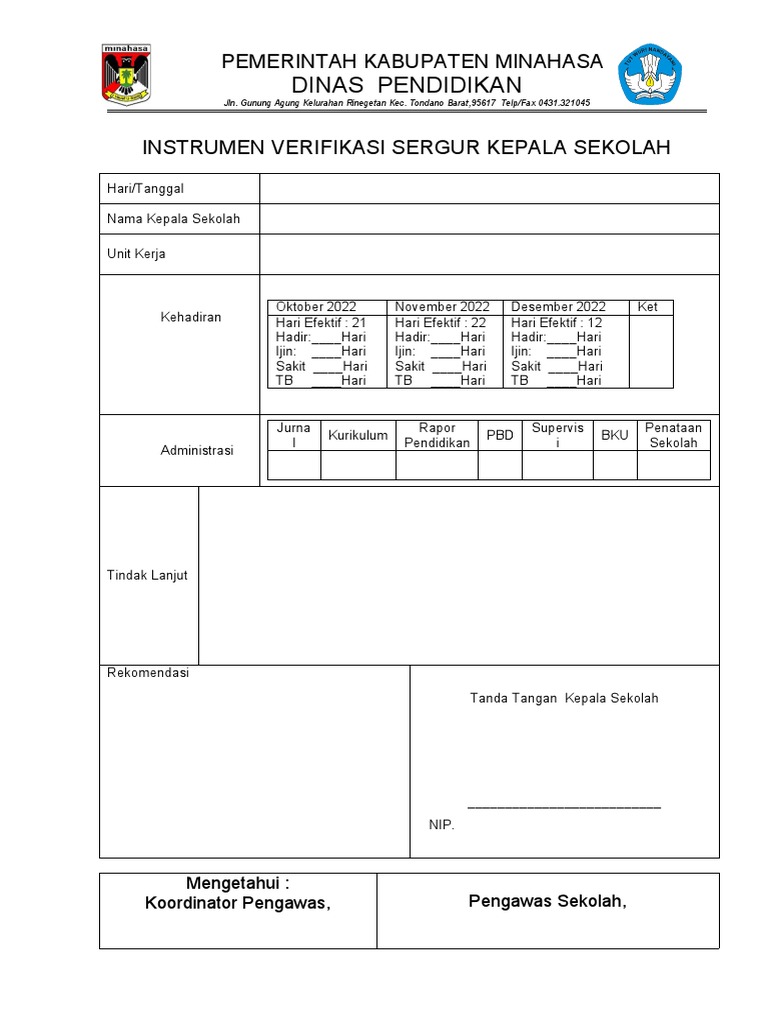 INSTRUMEN Verifikasi | PDF