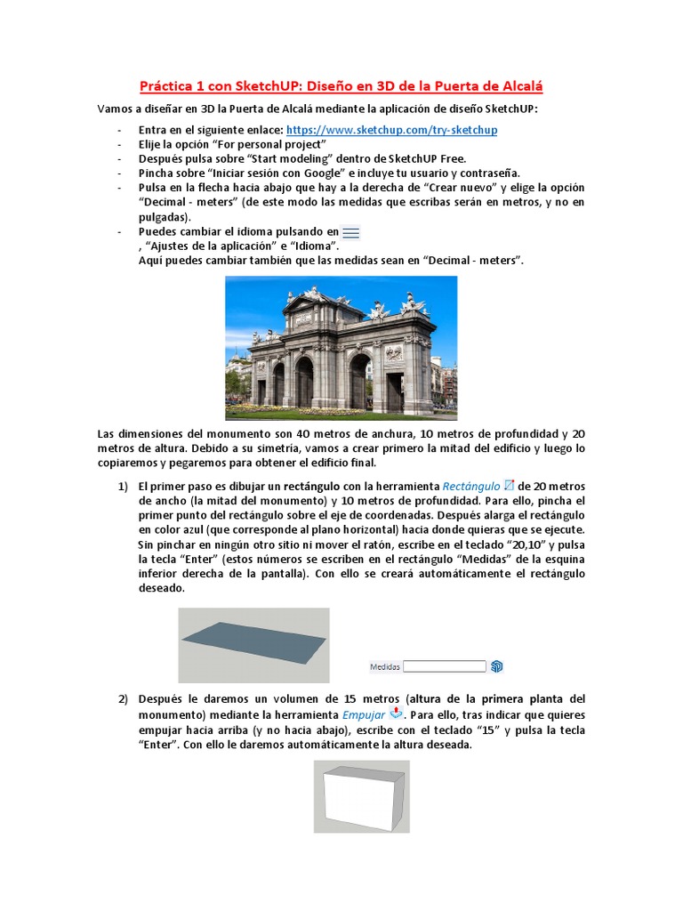 Práctica 1 - Puerta de Alcala | PDF