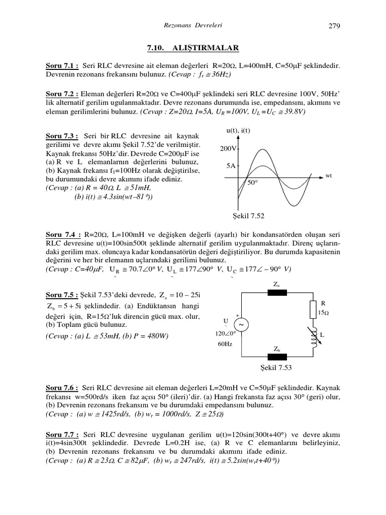Bolum 7 - Rezonans Devreleri | PDF