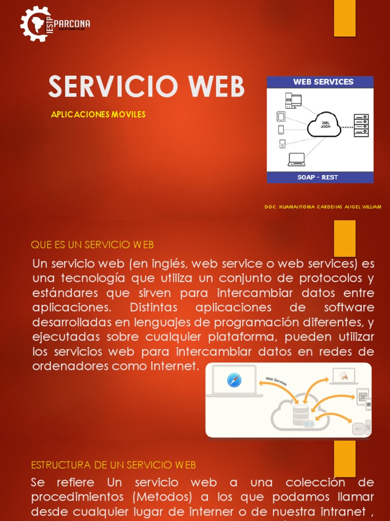 Servicio Web | PDF | Servicio web | Red mundial