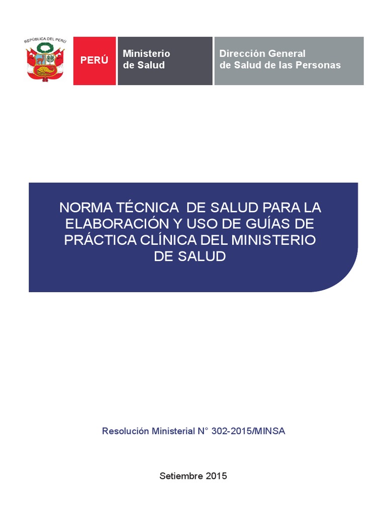 01 - Norma Tecnica de Salud para La Elaboracion y Uso de Guias BIEN | Descargar gratis PDF ...