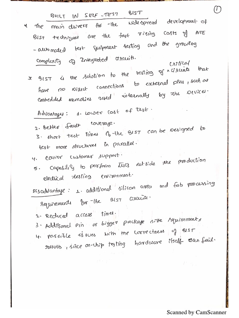Built-In Self Test BIST Technique | PDF Built-In Self Test BIST Technique | PDF