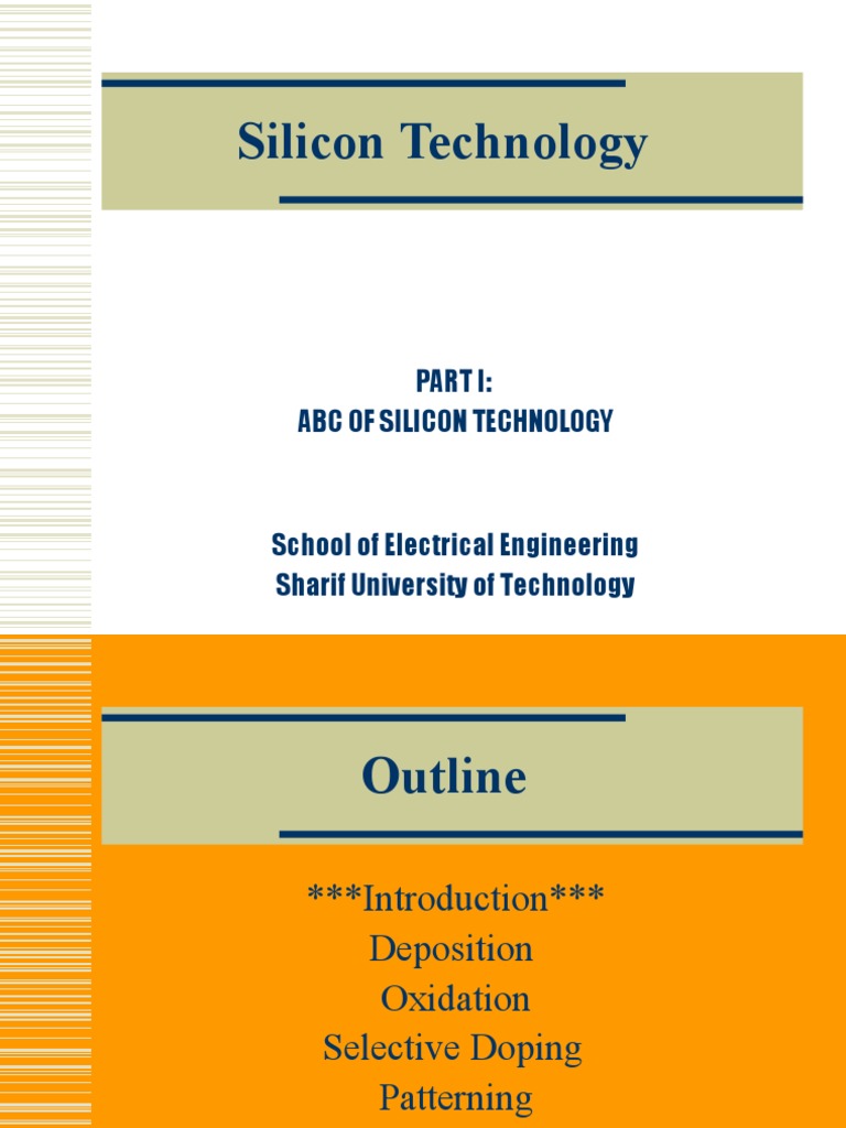 Si 1 Technology | Download Free PDF | Ion Implantation | Chemical Vapor ...