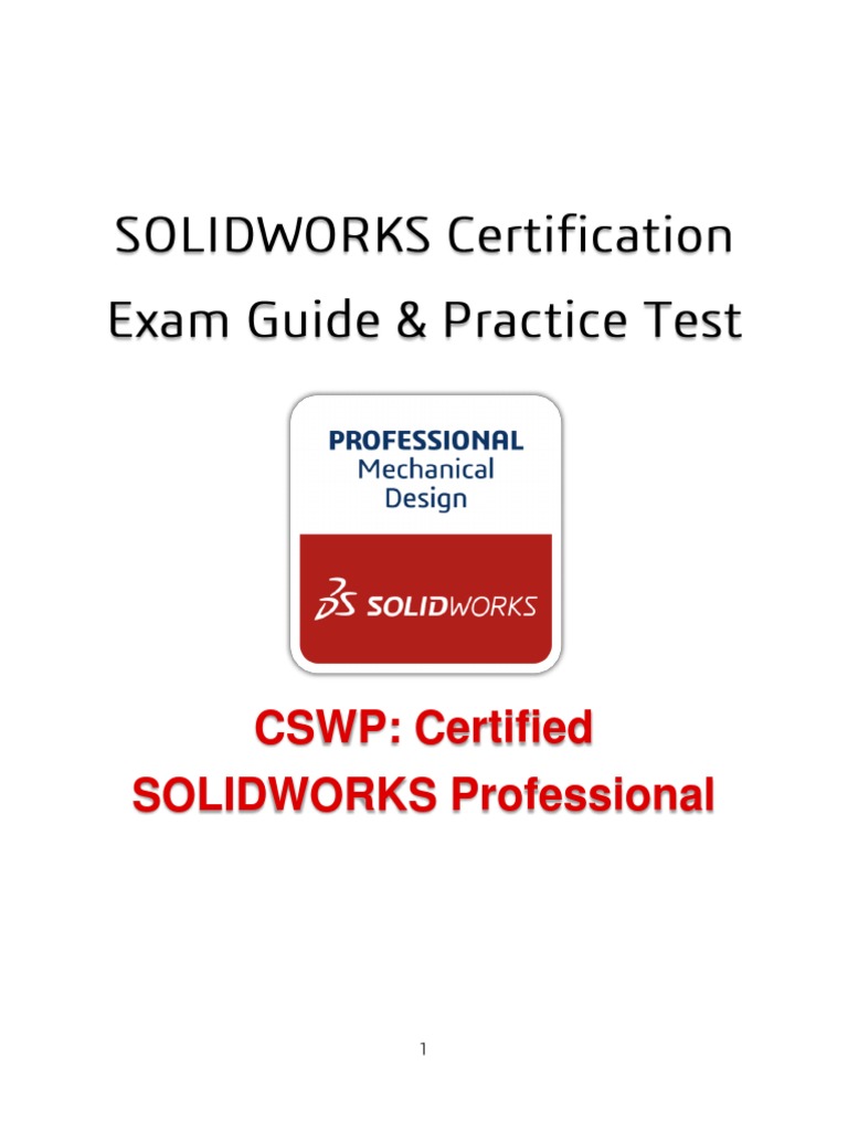 CSWP Certified SOLIDWORKS Professional | PDF