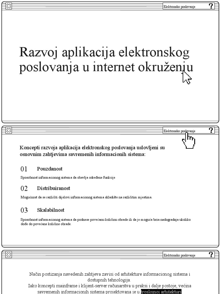 Razvoj Aplikacija - Elektronsko Poslovanje | PDF