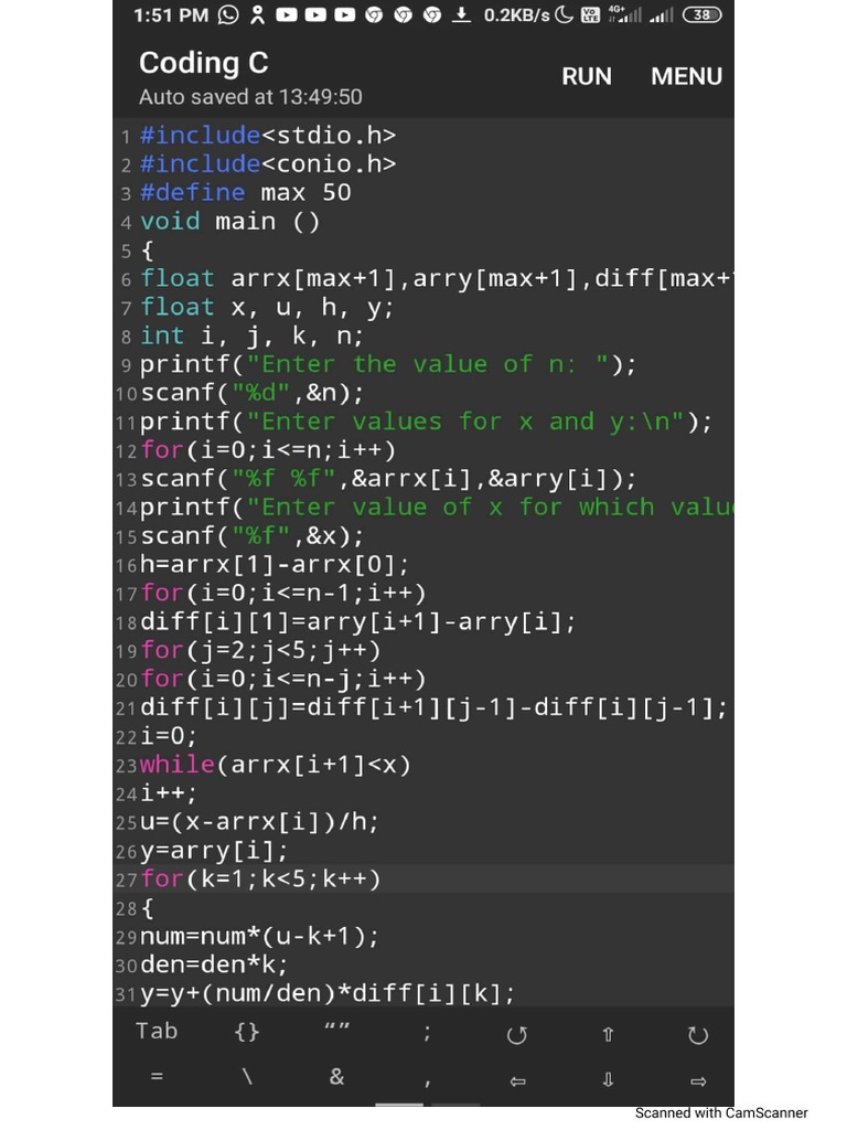 Newtons Forward Interpolation Pdf 