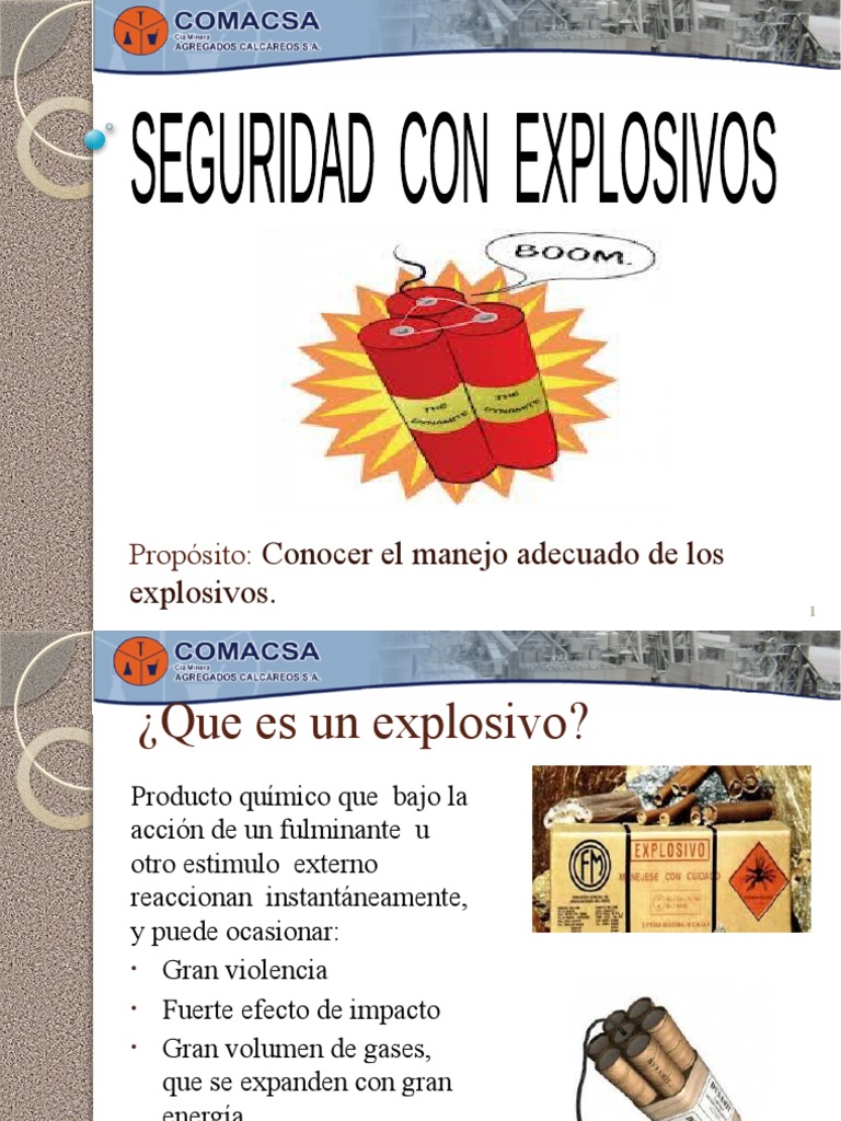 Seguridad Con Explosivos | PDF