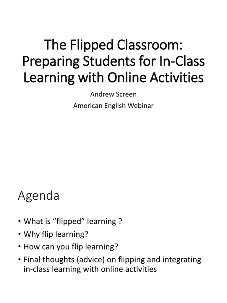 The Flipped Classroom | PDF | Learning | Cognitive Science