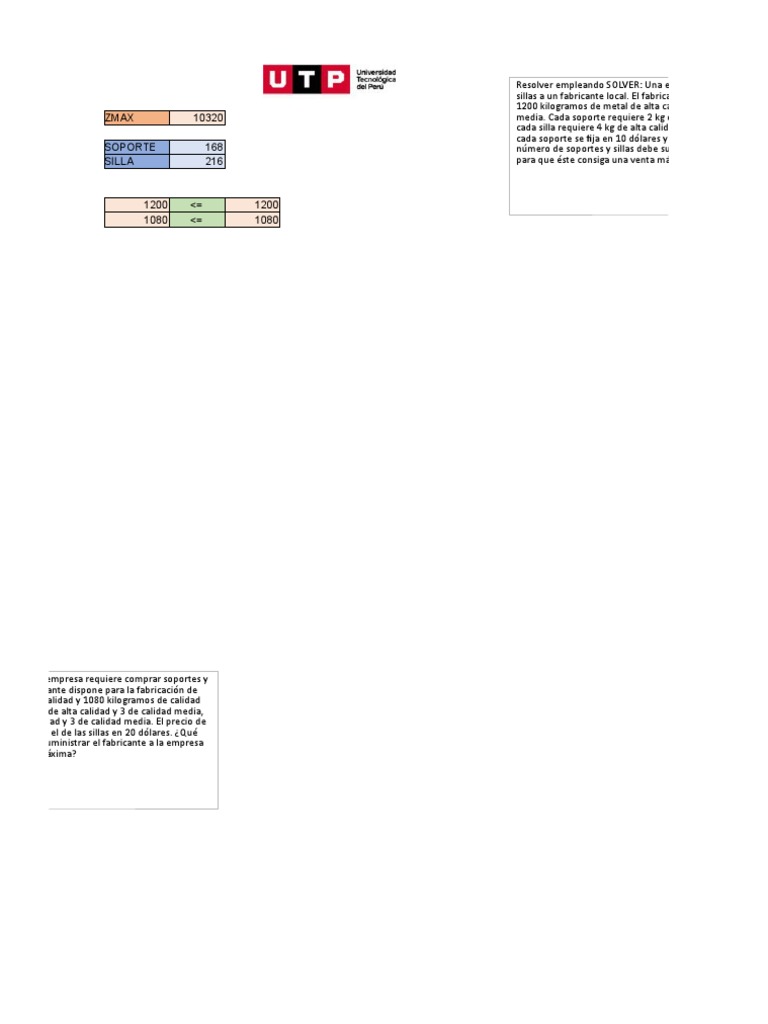 Semana 15 - Excel - SOLVER | PDF