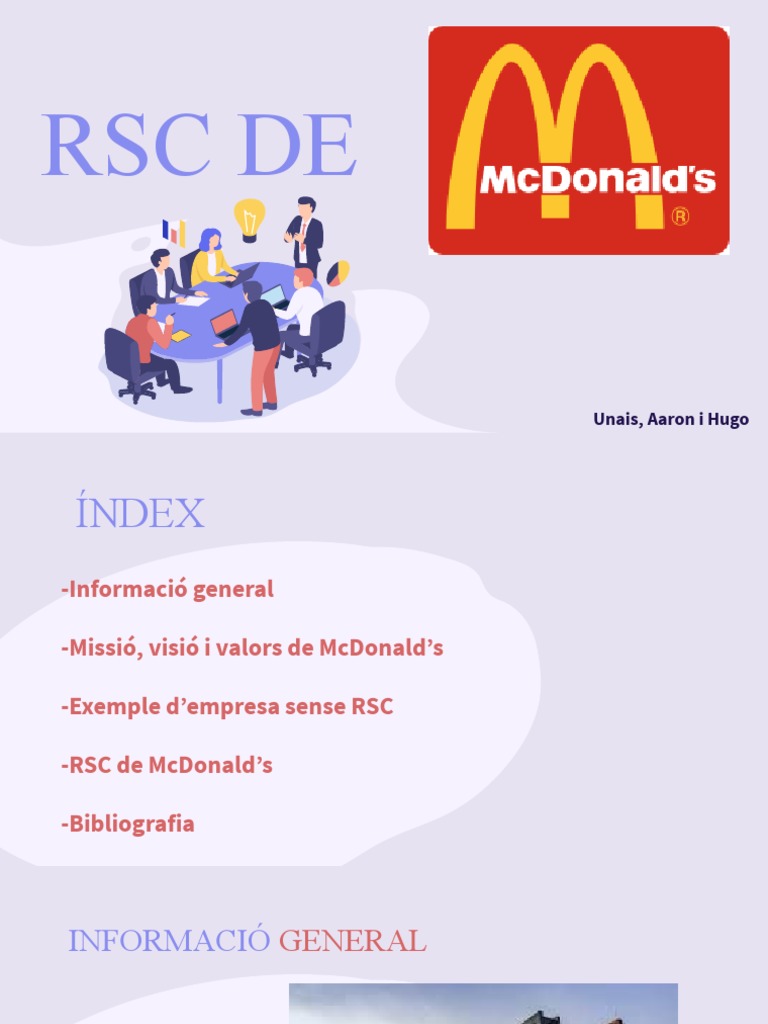 RSC McDonald's | PDF