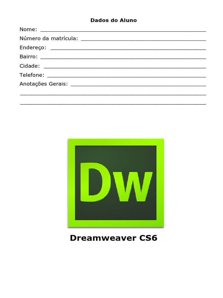 Dreamweaver Cs6 | PDF | Html | Adobe Dreamweaver
