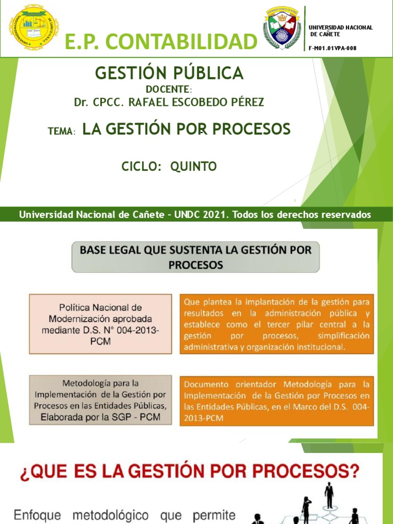 Semana #10 La Gestion Por Procesos | PDF Semana #10 La Gestion Por Procesos | PDF