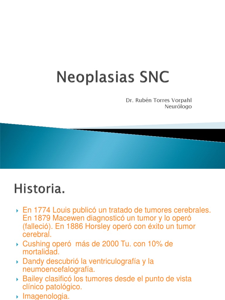 Neoplasias SNC | PDF | Glioma | Tumor cerebral