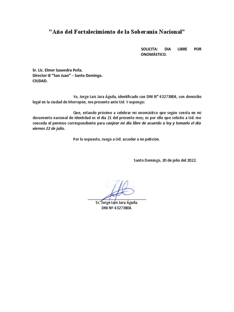 Solicitud Cumpleaños | PDF | Derecho | Ciencias sociales