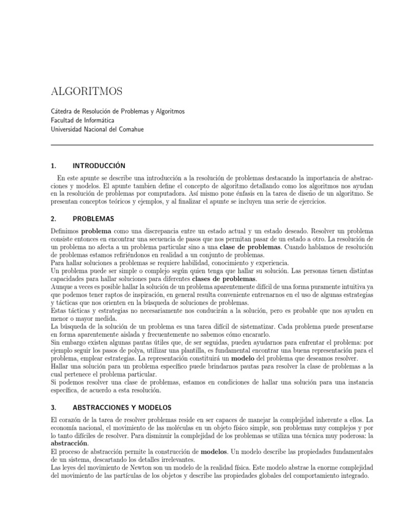 Apunte 3 Algoritmos Pdf Algoritmos Lenguaje De Programación