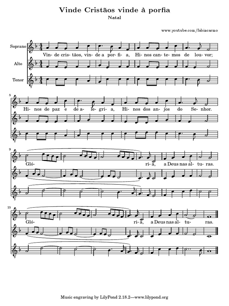 Vinde Cristaos Vinde A Porfia | PDF