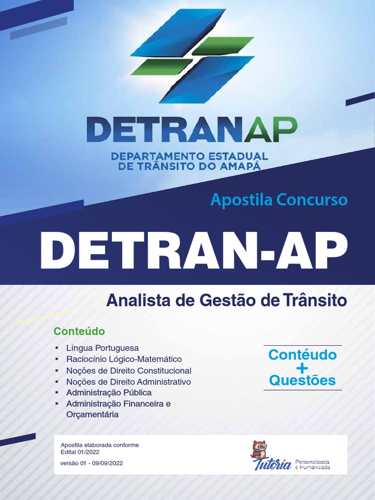 Apostila - Analista de Gestao em Transito - Detran-Ap - 2022 | PDF ...