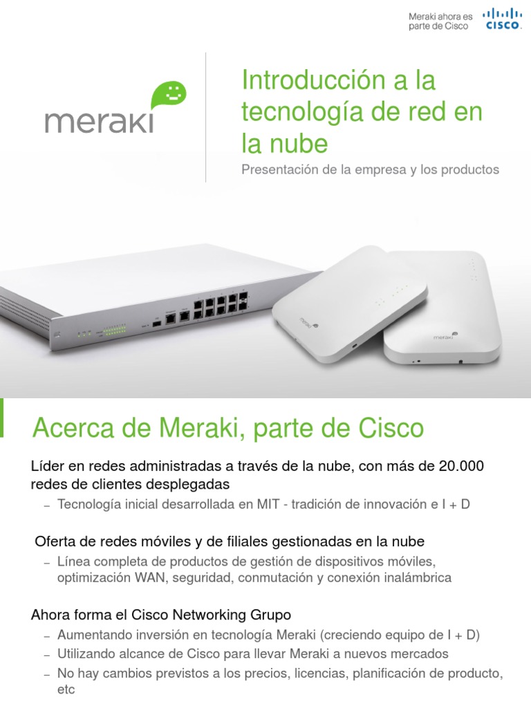 Meraki Overview Es | PDF