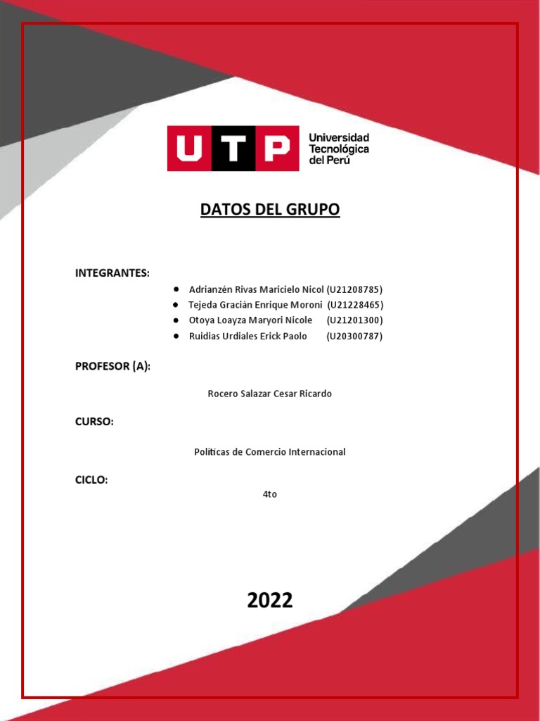 S07. S1-Resolver Ejercicios | PDF | Comercio | El comercio internacional S07. S1-Resolver Ejercicios | PDF | Comercio | El comercio internacional