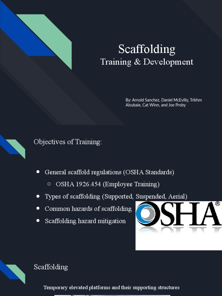 Scaffolding Training PowerPoint Presentation | Download Free PDF ...