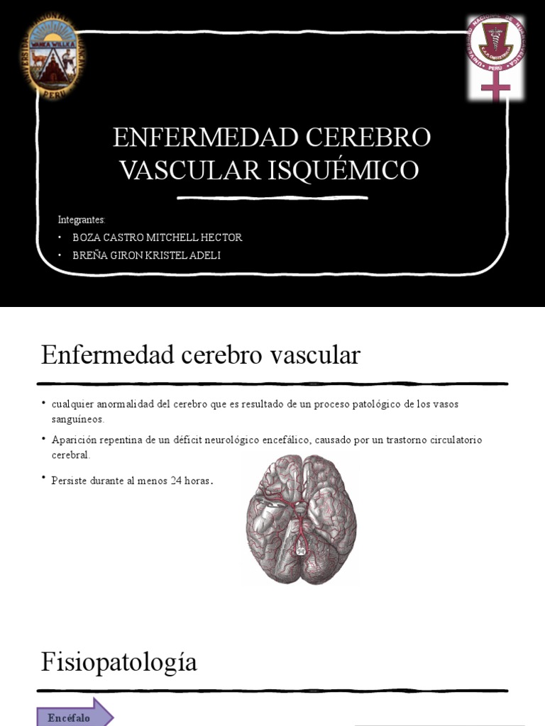 Enfermedad Cerebro Vascular Isquémico | PDF | Isquemia | Carrera