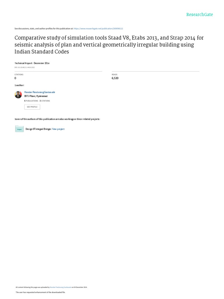 Base Report | PDF | Structural Analysis | Applied And Interdisciplinary ...