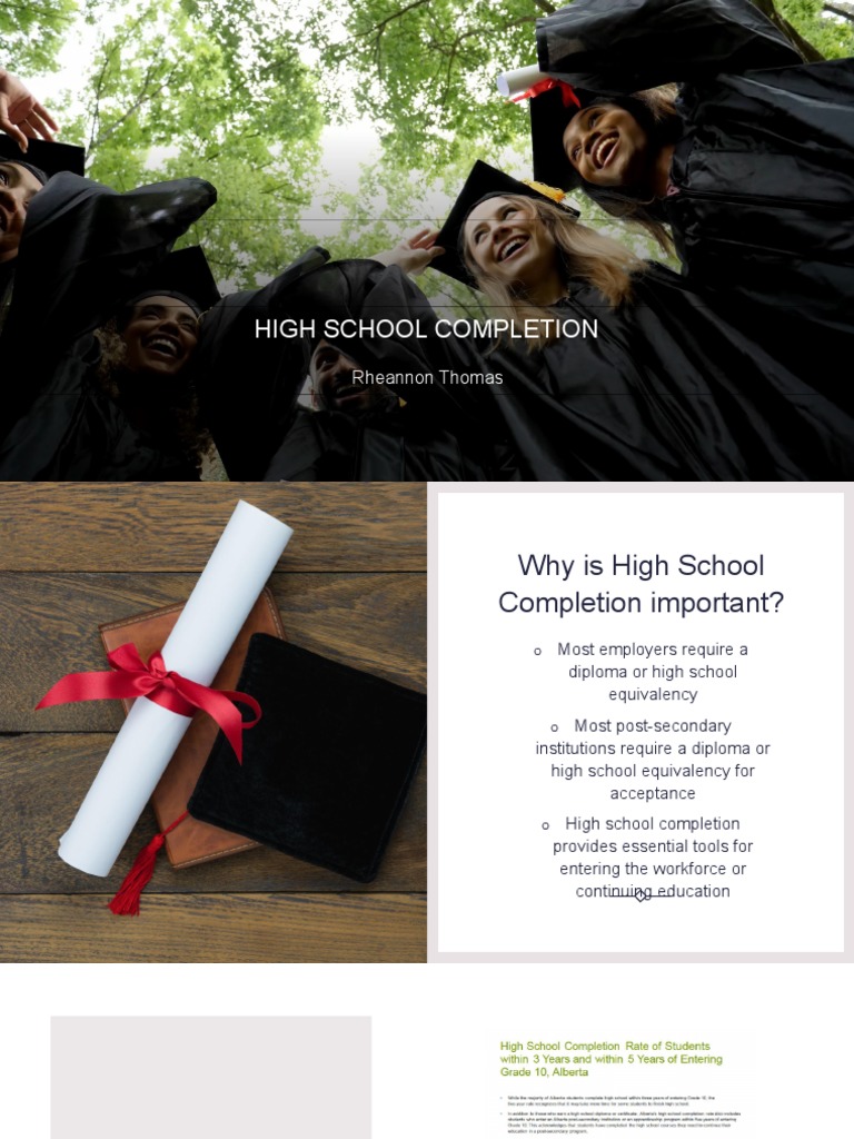 High School Completion | PDF | High School Diploma | General ...