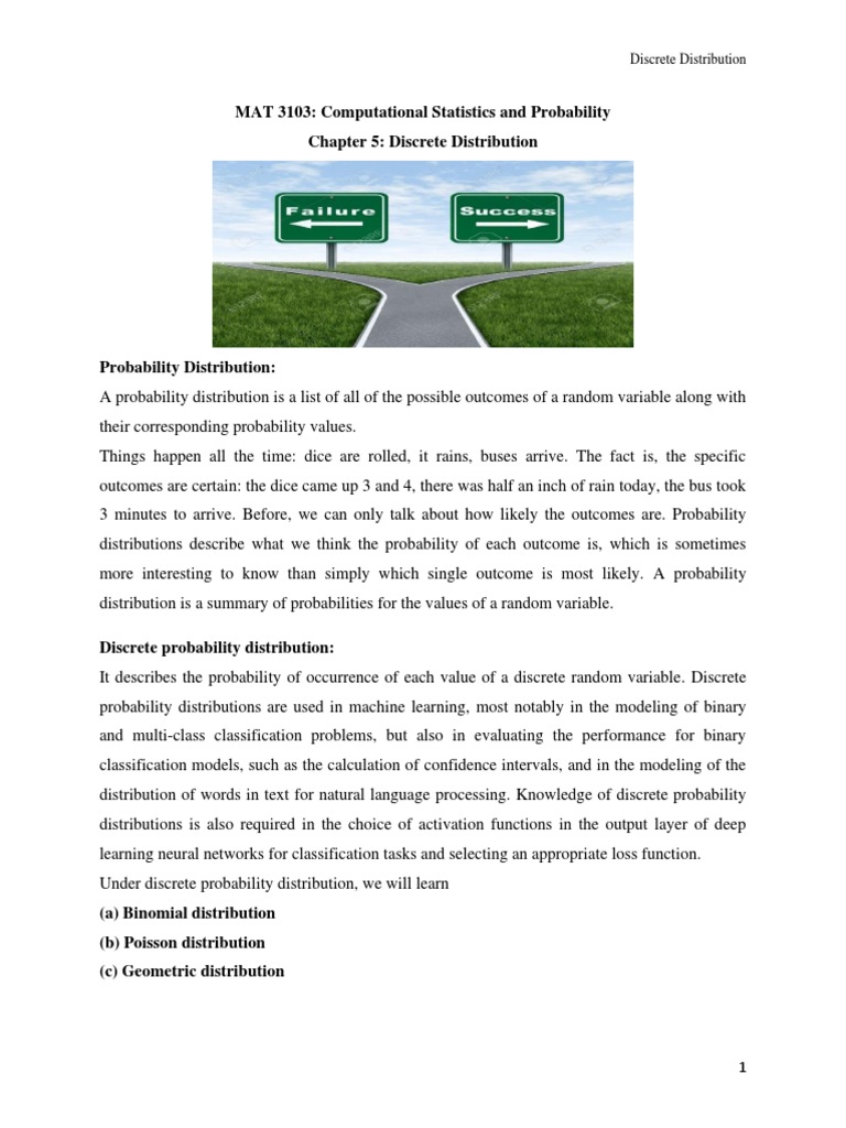 Discrete Distributions Modified | PDF | Probability Distribution ...