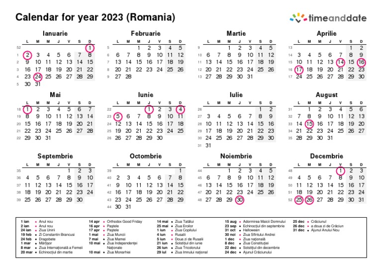 Feiertage Rumanien 2023