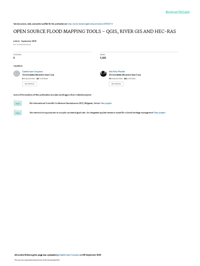 Open Source Flood Mapping Tools - Qgis River Gis A | Download Free PDF ...