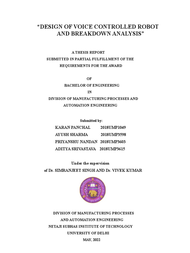 2 - 10-Design of Voice Control Robot and Breakdown Analysis | PDF ...