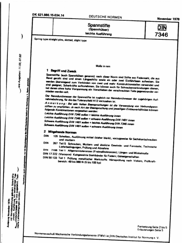 Din 7346 | PDF