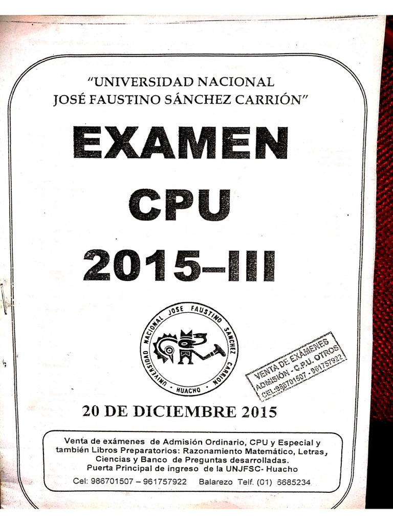 Cpu 2015 Iii | PDF