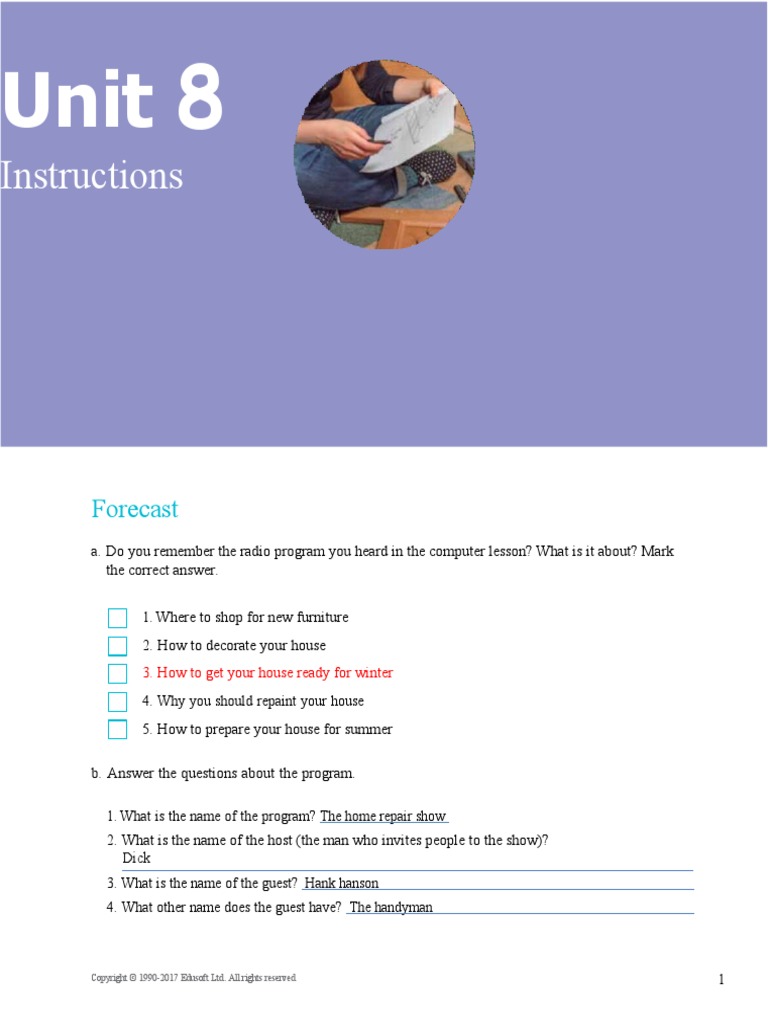 Unit 8 | PDF | Baggage