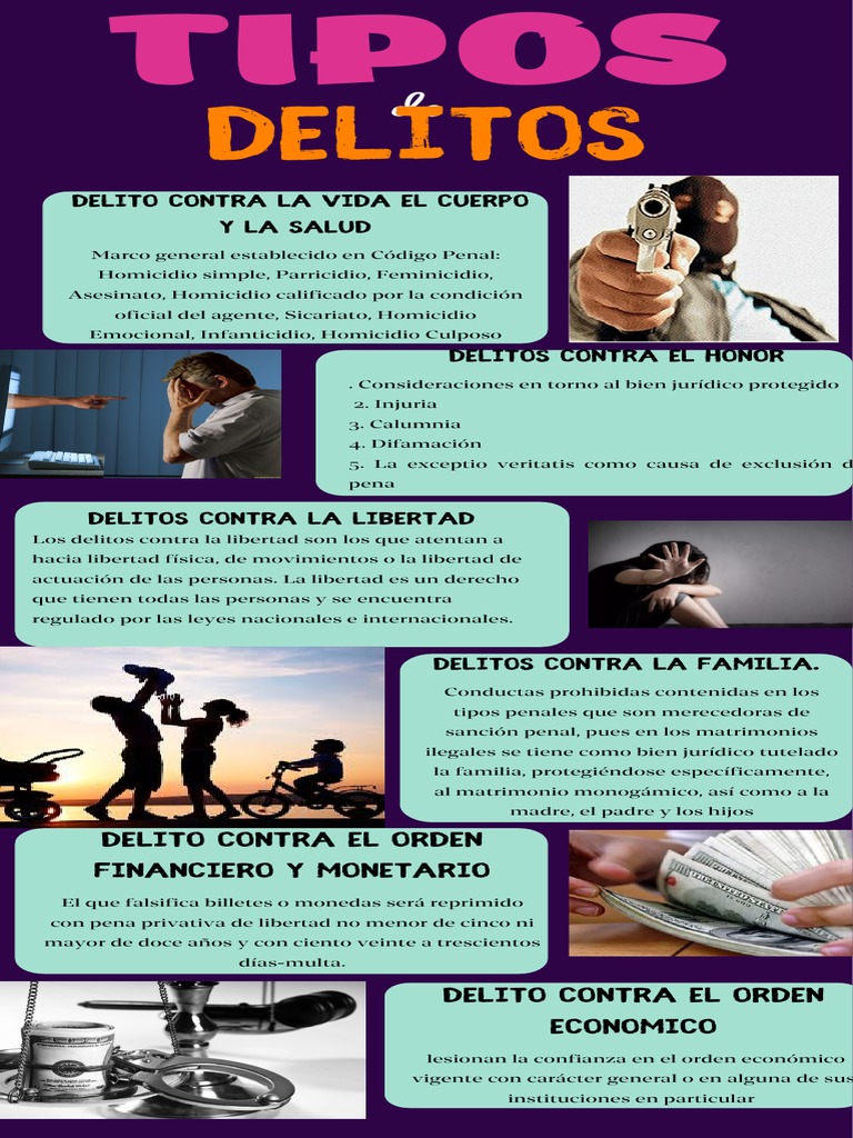 Tipos de Delitos | PDF | Homicidio | Asesinato
