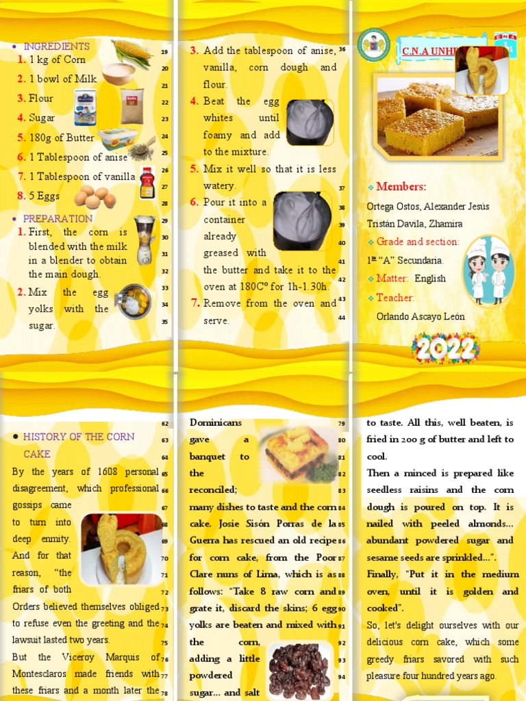 Corn Cake (English) | PDF | Cakes | Foods