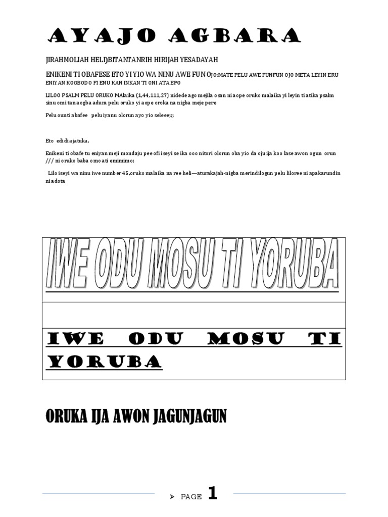 Iwe Odumosu Yoruba | PDF | Santería