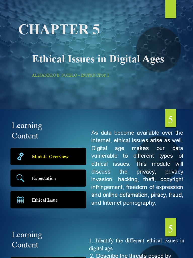 Chapter 5 Ethical Issue | PDF | Copyright Infringement | Security Hacker