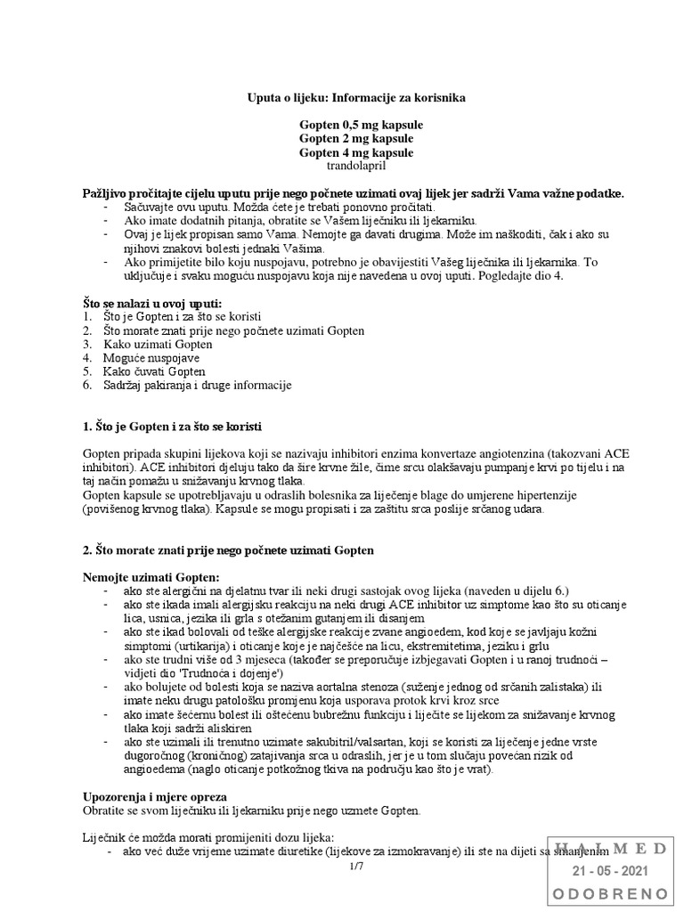 Gopten Kapsule PIL Zajednicki | PDF