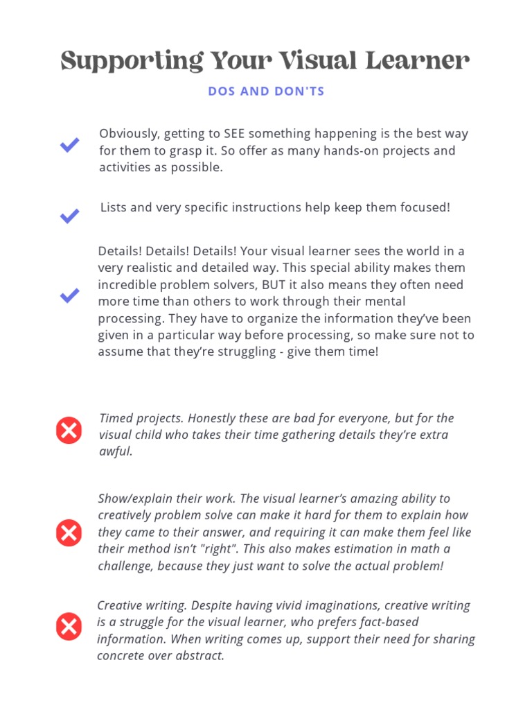 Learning Style Cheat Sheets | PDF | Learning | Cognition