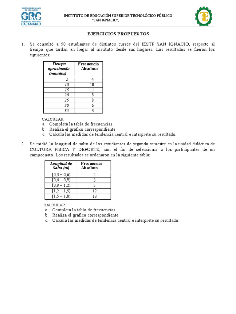 Ejercicios Propuestos | PDF