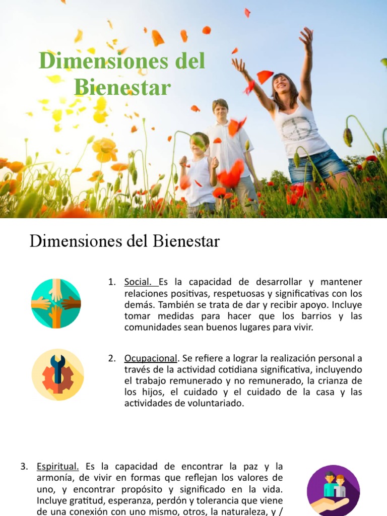 Dimensiones Del Bienestar | PDF | Comportamiento | Las emociones