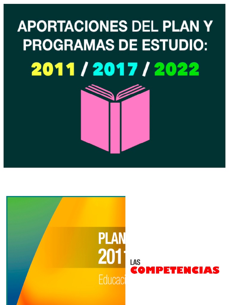 Aportaciones Del Plan y Programa de Estudio 2011, 2017 y 2022 | PDF