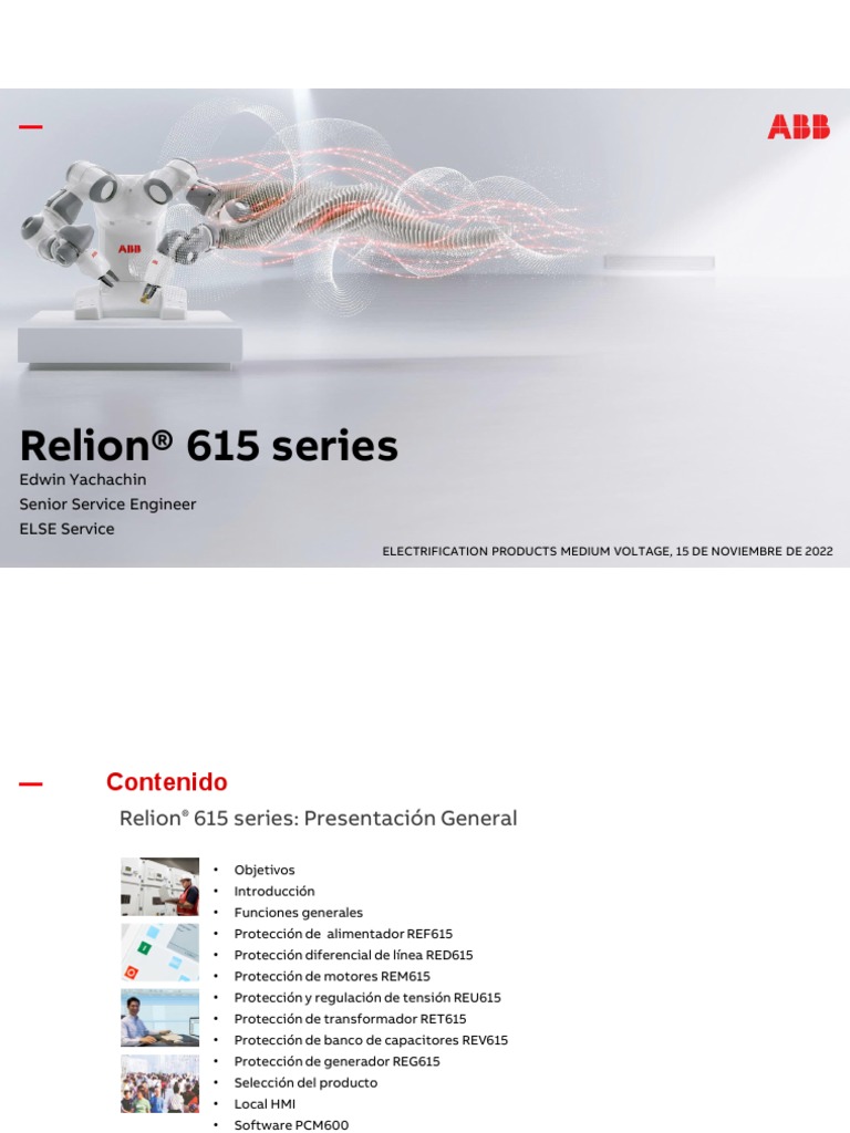 Curso de Capacitación - Relés Relion 615 Series | PDF | Transformador ...