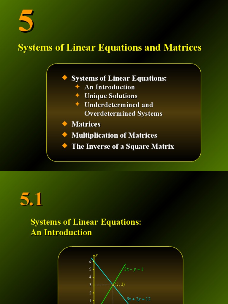 System of Linear Equations | PDF | Equations | Matrix (Mathematics)