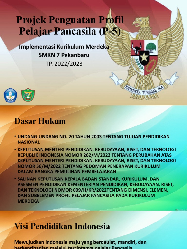 Pengantar Projek Penguatan Profil Pelajar Pancasila (P5) | PDF