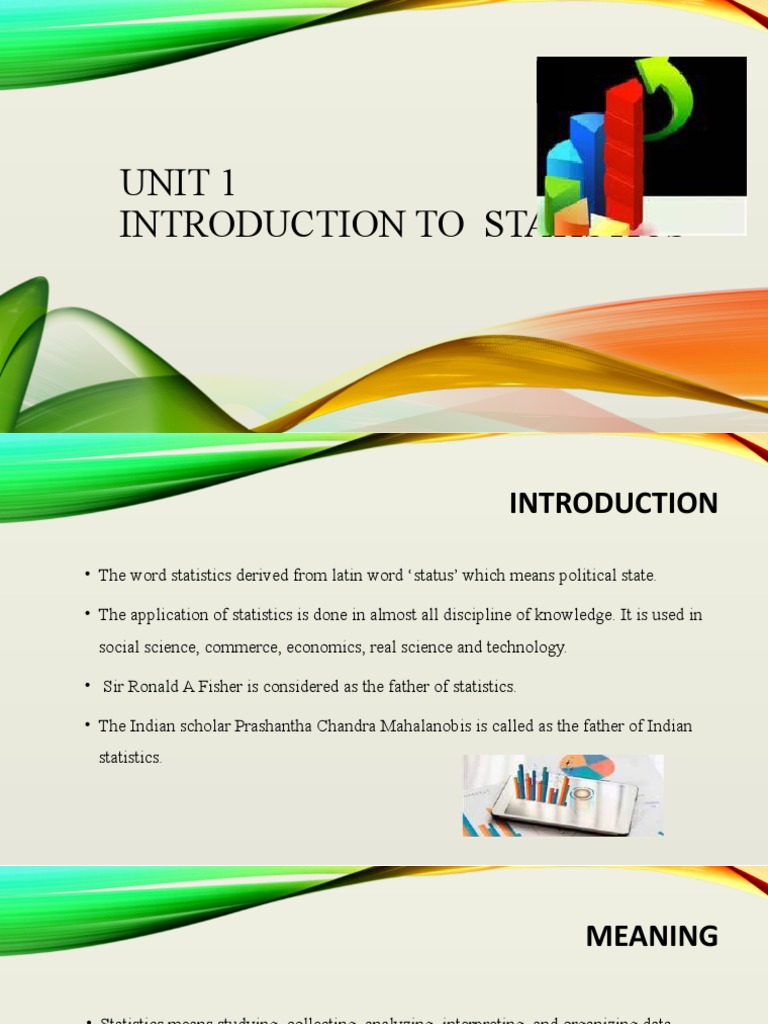 III Sem Statistics Unit 1 (1) With | PDF | Statistics | Data