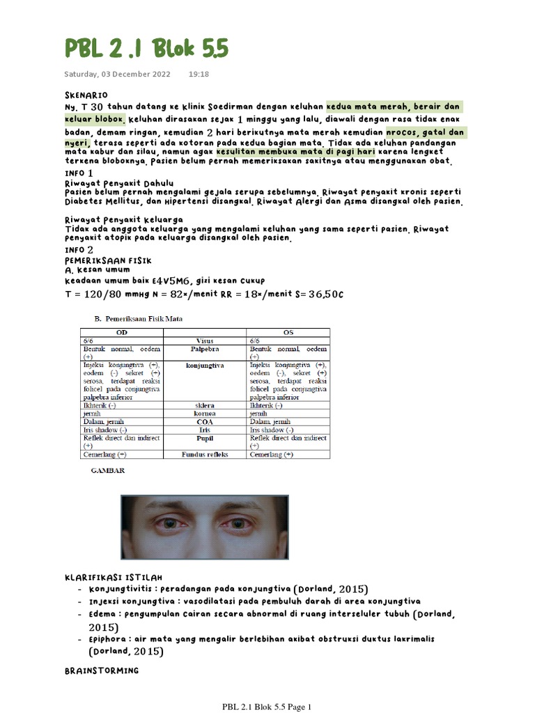 PBL 2 .1 Blok 5.5 | PDF | Sains & Matematika | Kesehatan Holistik