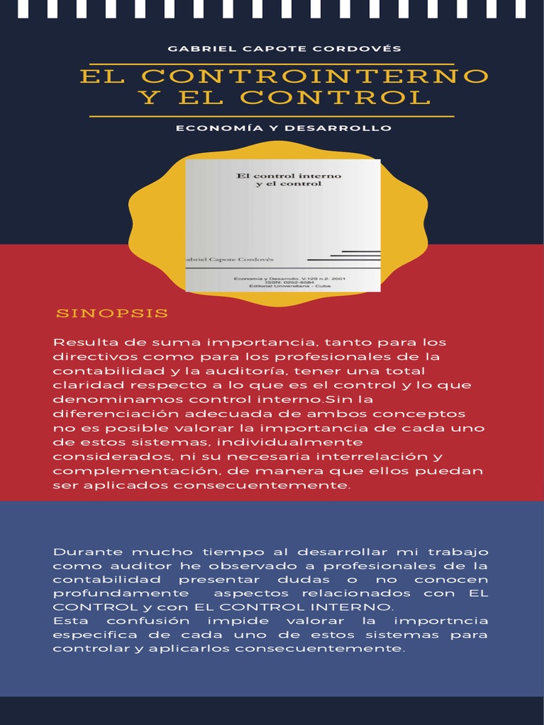 Tarea. 1 El Control Interno y El Control | PDF | Business | Economias